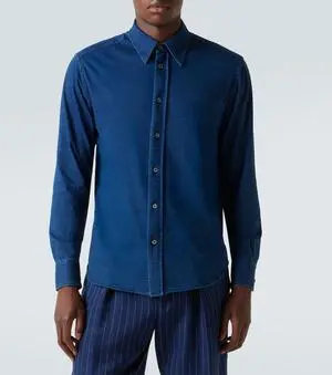 TOM FORD Cotton Shirt - Blue