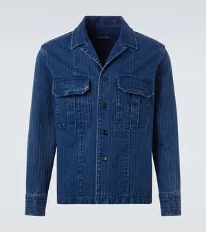 TOM FORD Striped Denim Overshirt