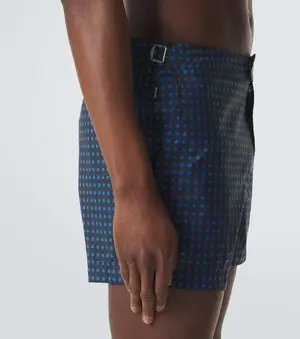 TOM FORD Polka-dot Swim Trunks - Blue