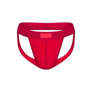 SKIMS Cotton Mens Jockstrap Ruby