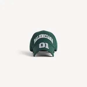 Balenciaga Cotton Drill Basketball Cap - Green