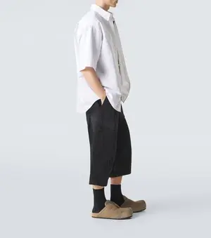 Balenciaga Suede Slides - Beige