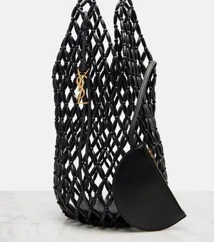 Saint Laurent Cassandre Beaded Shoulder Bag
