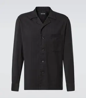 TOM FORD Striped Cotton And Silk Shirt