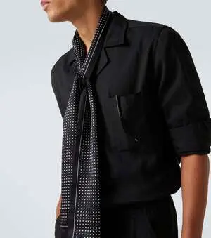 TOM FORD Striped Cotton And Silk Shirt