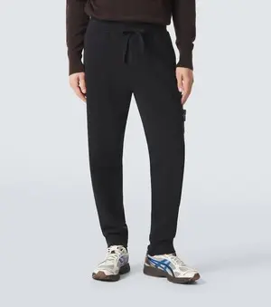 Stone Island Compass Cotton Fleece Sweatpants
