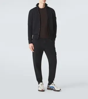 Stone Island Compass Cotton Fleece Sweatpants