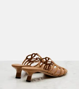 Loewe Petal Anagram 45 Leather Mules