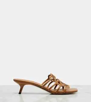 Loewe Petal Anagram 45 Leather Mules