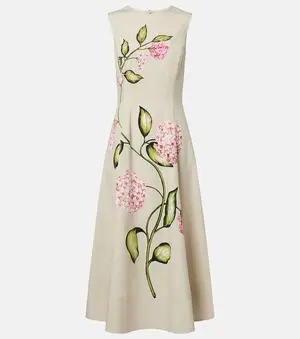 Oscar De La Renta Paneled Day Dresses