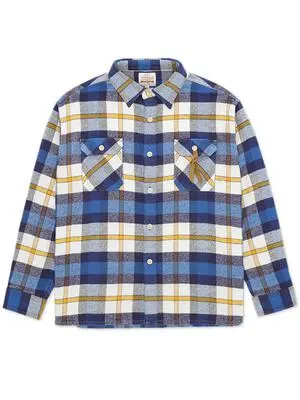 FORTELA Flannel Shirt - Blue