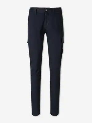Stone Island Cotton Chino Trousers - Midnight Blue