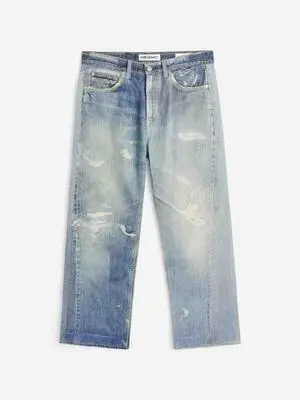 Our Legacy Our Legacy Wide Leg Straight Jeans - Denim Blue