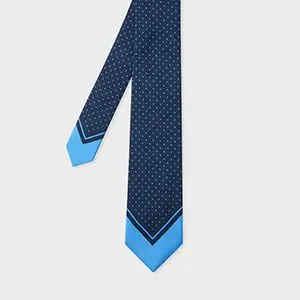 Paul Smith Polka Dot Silk Neck Tie - Blue
