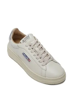AUTRY Leather Low-top Sneakers - Silver