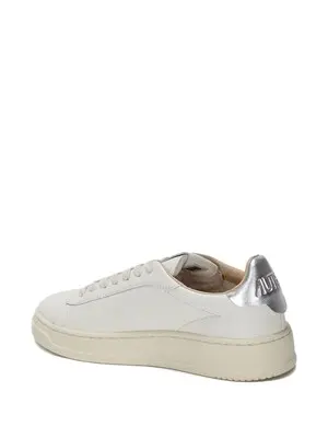 AUTRY Leather Low-top Sneakers - Silver