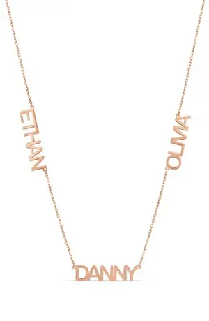 SHYMI Multi Name Charm Necklace - Rose
