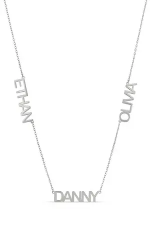 SHYMI Multi Name Charm Necklace - Silver