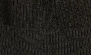 Saint Laurent Classic Cashmere Rib Logo Beanie