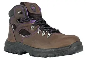 HOSS BOOT COMPANY Lily Steel Toe Work Boot - Brown/purple