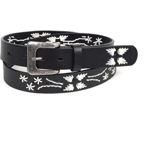 OLD TREND Senna Leather Belt - Black
