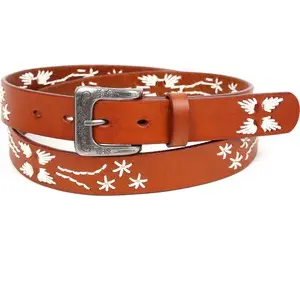 OLD TREND Senna Leather Belt Camel
