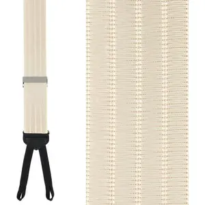 Trafalgar Big & Tall Jefferson Pinstripe Suspenders - Cream