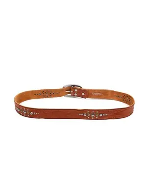 OLD TREND Legend Genuine Leather Studded Belt - Camel