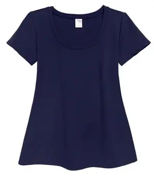 CITY THREADS Upf 50+ Short Sleeve Flowy Swim Rashguard - Navy
