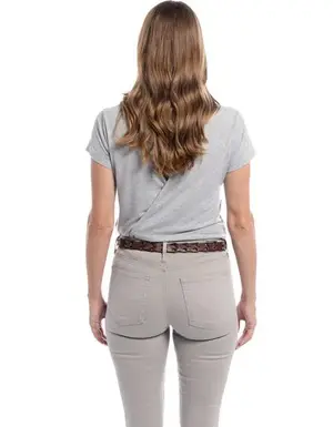 OLD TREND Oranda Genuine Leather Woven Studded Belt - Brown