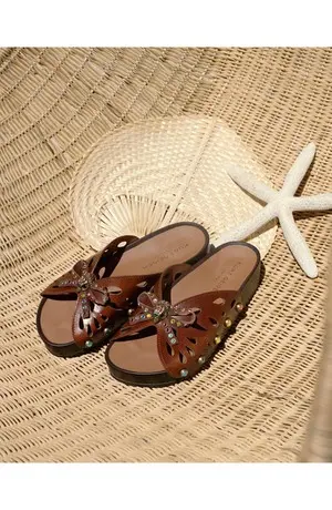 Kurt Geiger Boho Butterfly Flatform Sandal