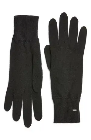 Saint Laurent Cashmere Gloves - Black