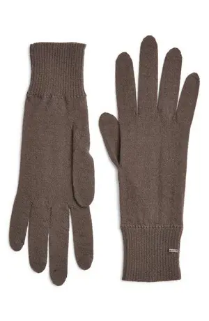 Saint Laurent Cashmere Gloves - Marron