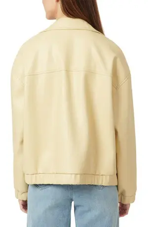 Habitual Oversize Faux Leather Moto Jacket