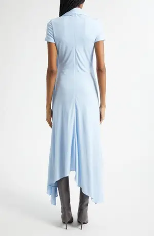 Acne Studios Asymmetric Crepe Midi Dress