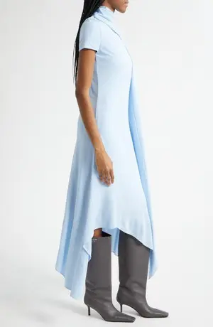 Acne Studios Asymmetric Crepe Midi Dress