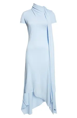 Acne Studios Asymmetric Crepe Midi Dress