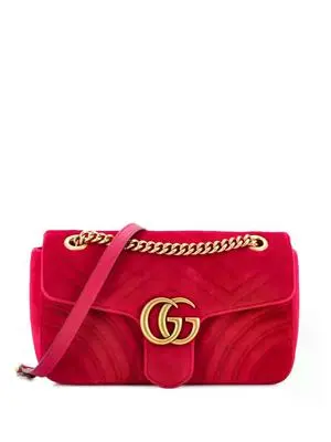 Gg Marmont Small Matelasse Shoulder Bags