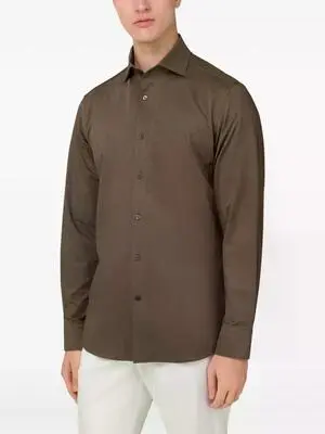 Boggi Milano Jersey Shirt - Brown