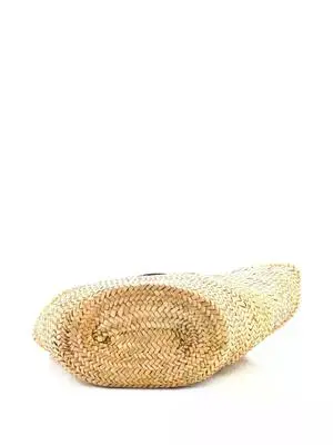 Celine Triomphe Basket Raffia Large Shoulder Bag