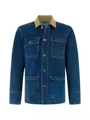 Boggi Milano Collared Denim Shirt Jacket