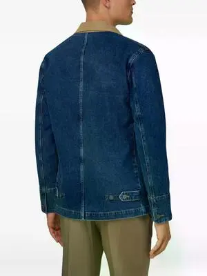 Boggi Milano Collared Denim Shirt Jacket