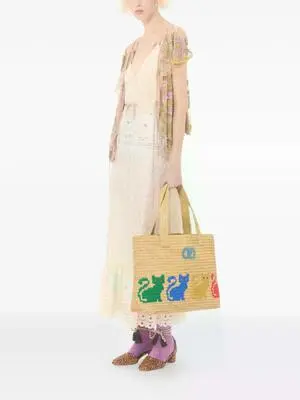 Valentino Garavani Large Raffia Tote Bag