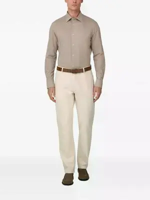 Boggi Milano Jersey Shirt - Neutrals