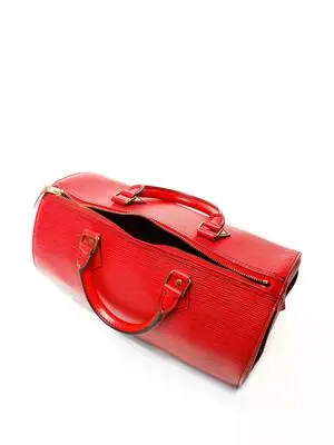 LOUIS VUITTON 1990 Speedy 30 Tote - Red