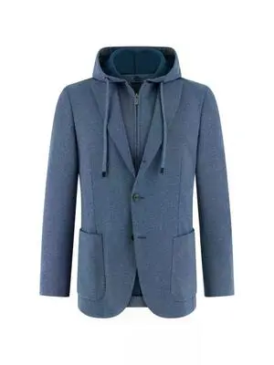 Men's Detachable Hooded Blazers