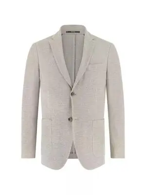 Boggi Milano Textured Patch-pocket Blazer - Neutrals