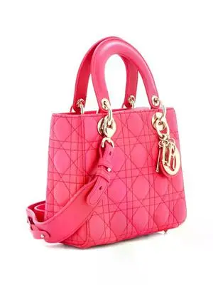 Dior Abcdior Lady Bag Cannage Quilt Lambskin - Pink