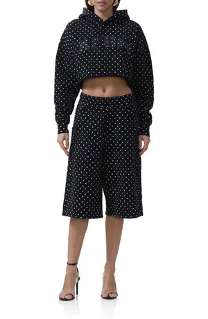 AFRM Conrad Polka Dot Bermuda Shorts