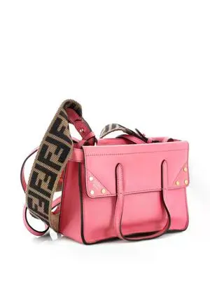 Fendi Flip Leather Mini Tote Bag